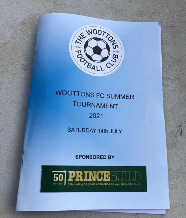 Princebuild sponsor The Woottons FC annual tournament - Princebuild