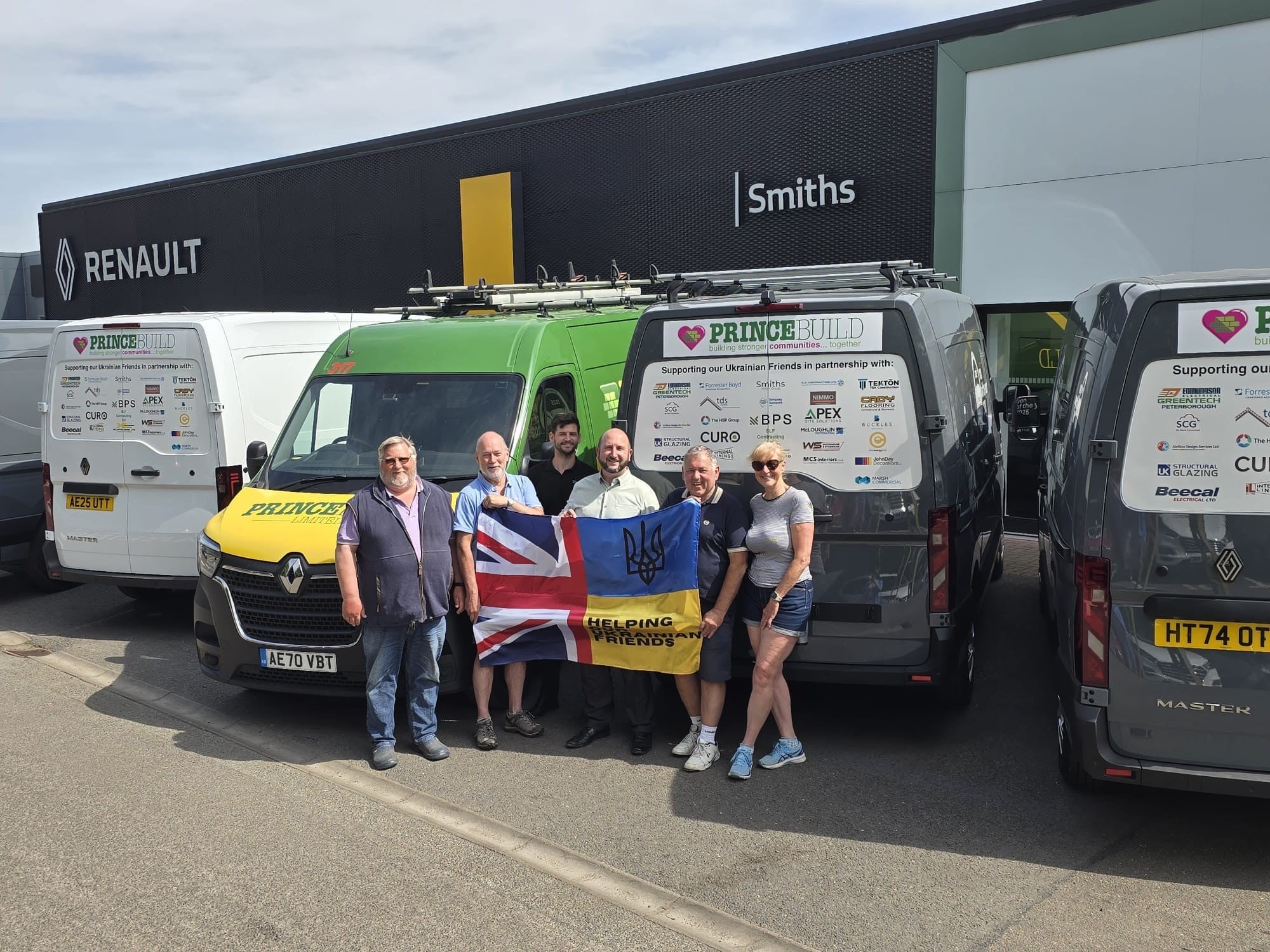 Vans Loaded and Ready for Ukraine Charity Mission - Princebuild