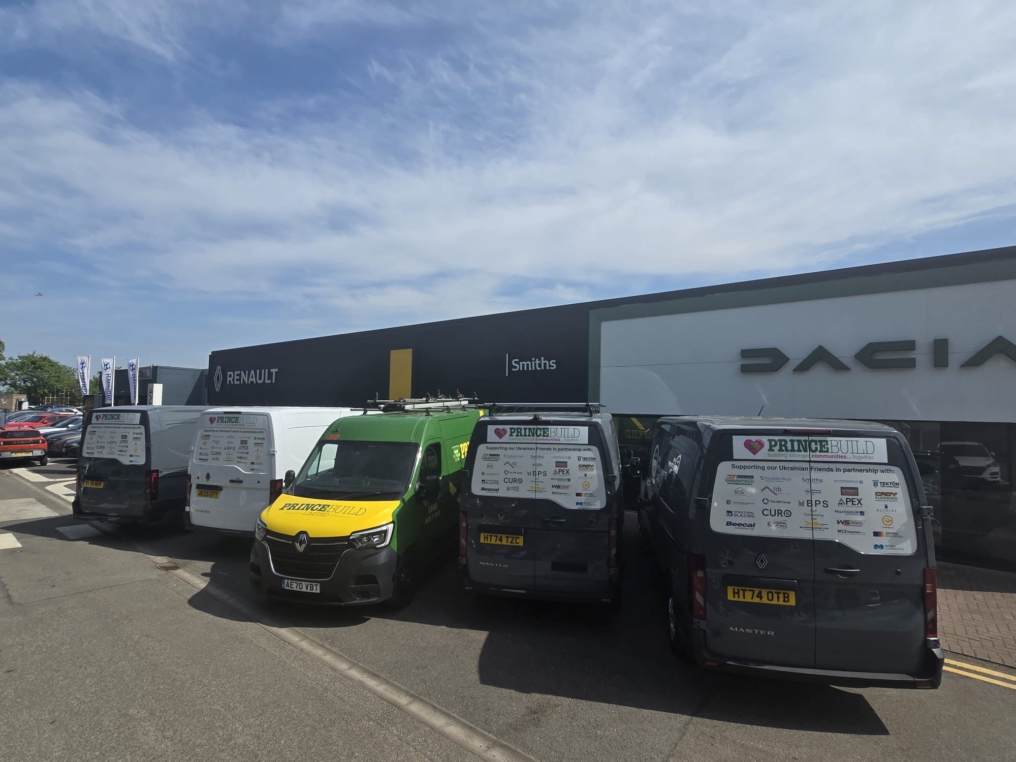 Vans Loaded and Ready for Ukraine Charity Mission - Princebuild